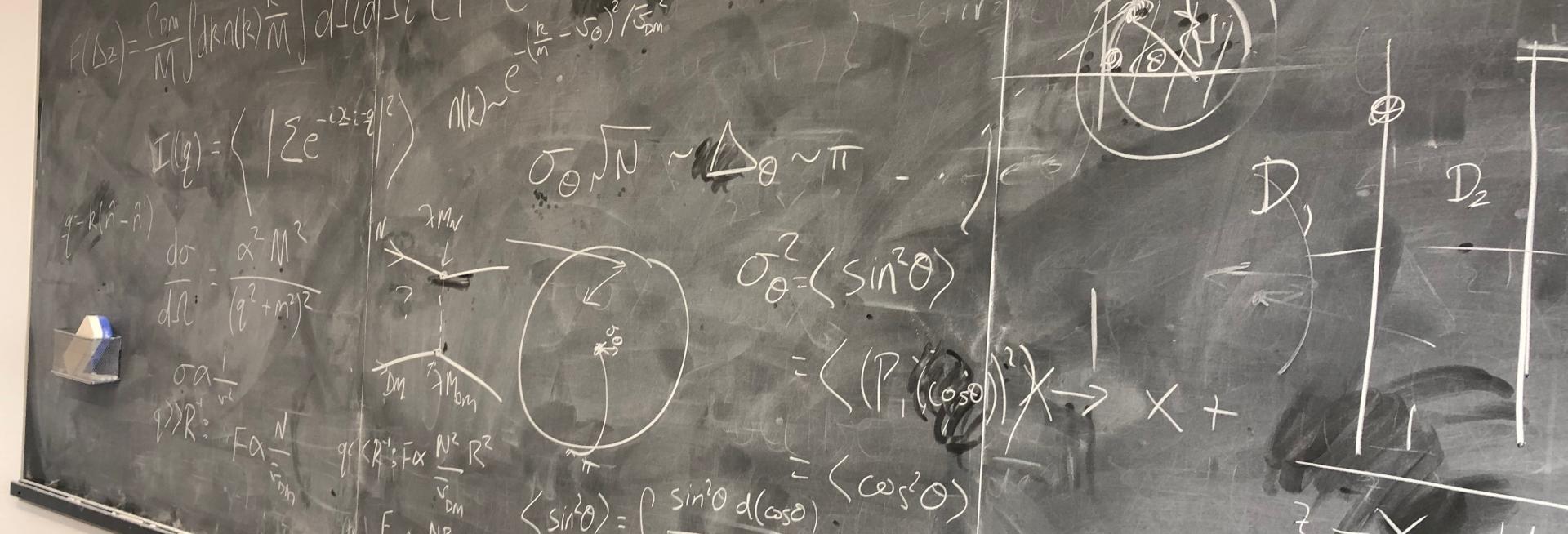 theoretical physics chalkboard